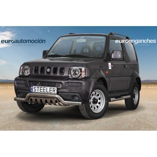Spoiler delantero negro CE con parrilla para SUZUKI JIMNY 2005-2012