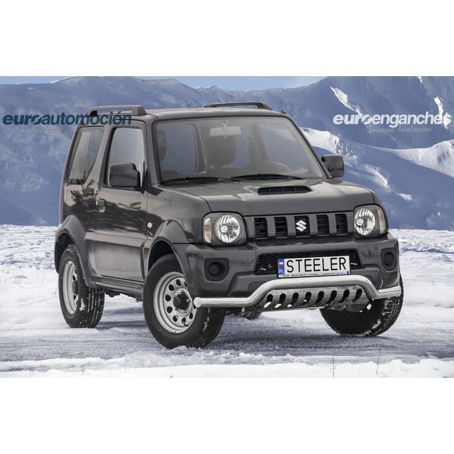 Spoiler delantero negro CE con parrilla para SUZUKI JIMNY 2012-2018